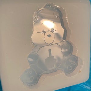 3 Inch Don’t Care Middle Finger Bear - Etsy