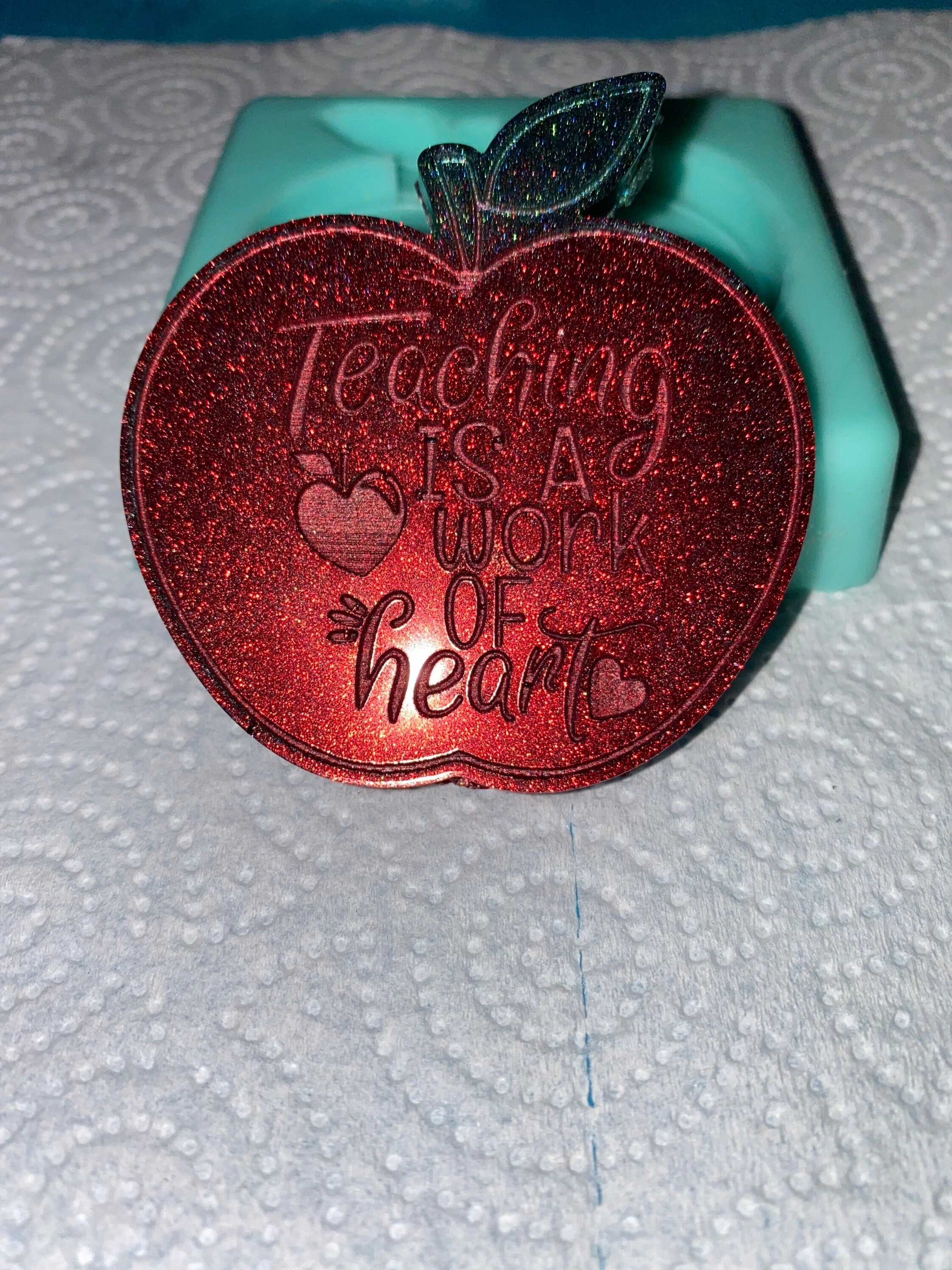 Teacher Apple Mold Teaching is a Work of Heart | Etsy