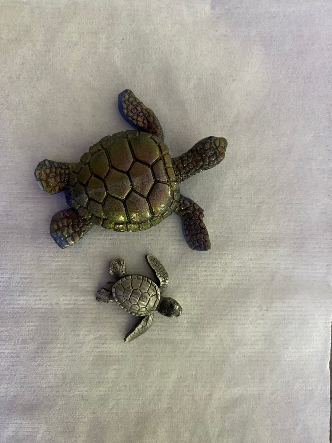 2 Pice Turtle Set Mold’s Fantastic Detail’s 2 Inch and 1/2 Inch - Etsy
