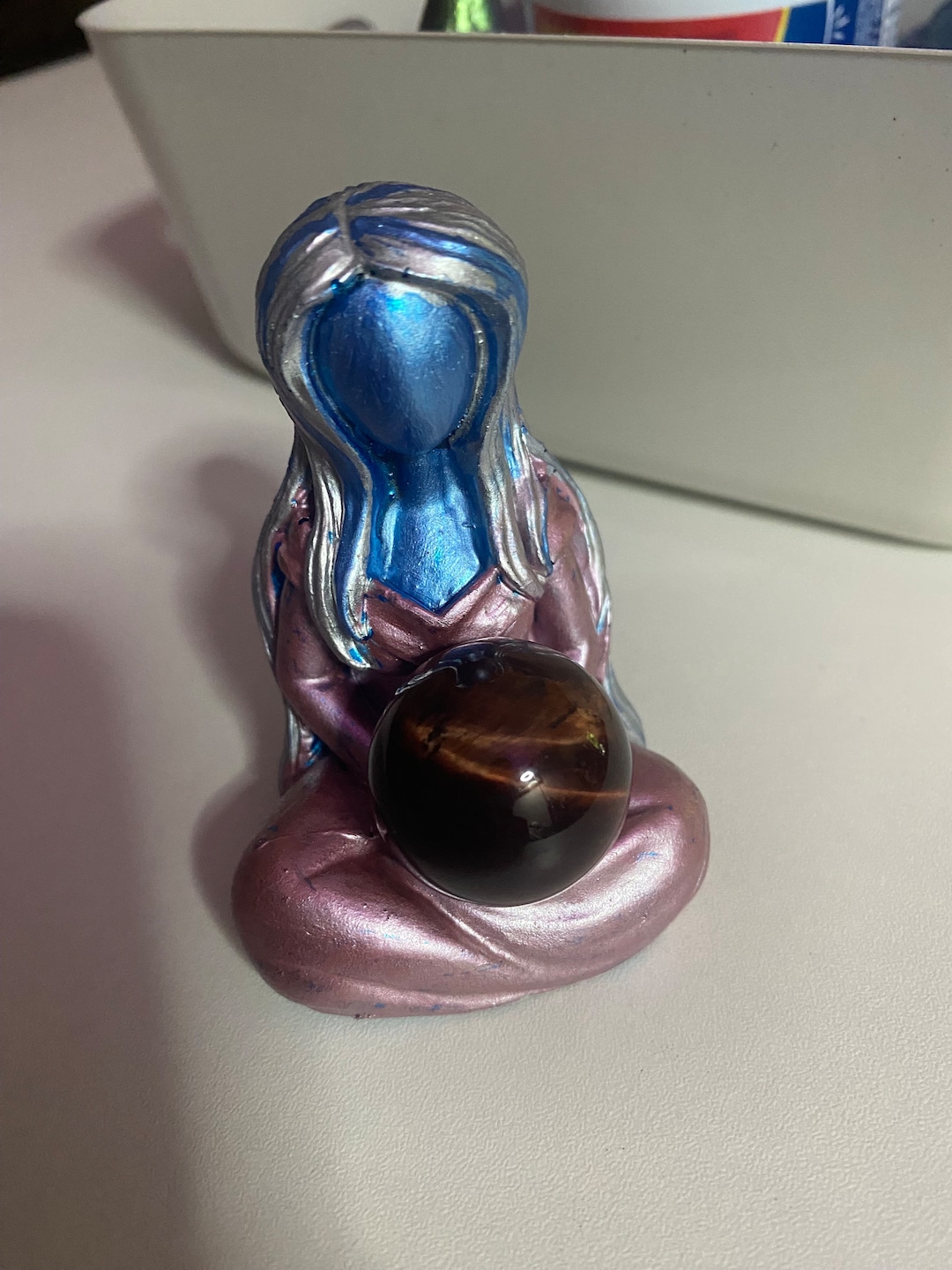 3x3 Inch Crystal Ball Goddess Mold She Will Hold up to a 30mm Crystal ...
