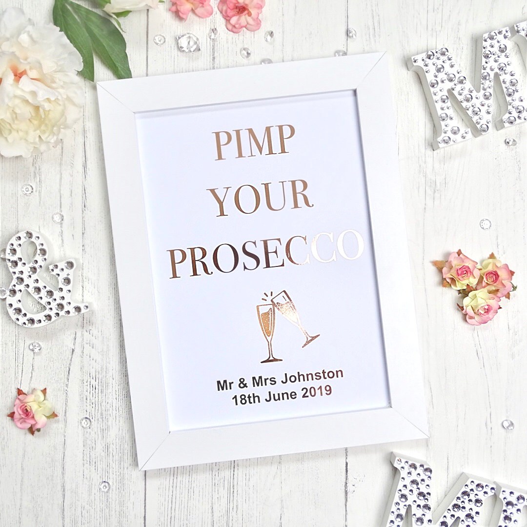 Pimp Your Prosecco Sign, Party Signs, Wedding Signs, Events Signs - Etsy