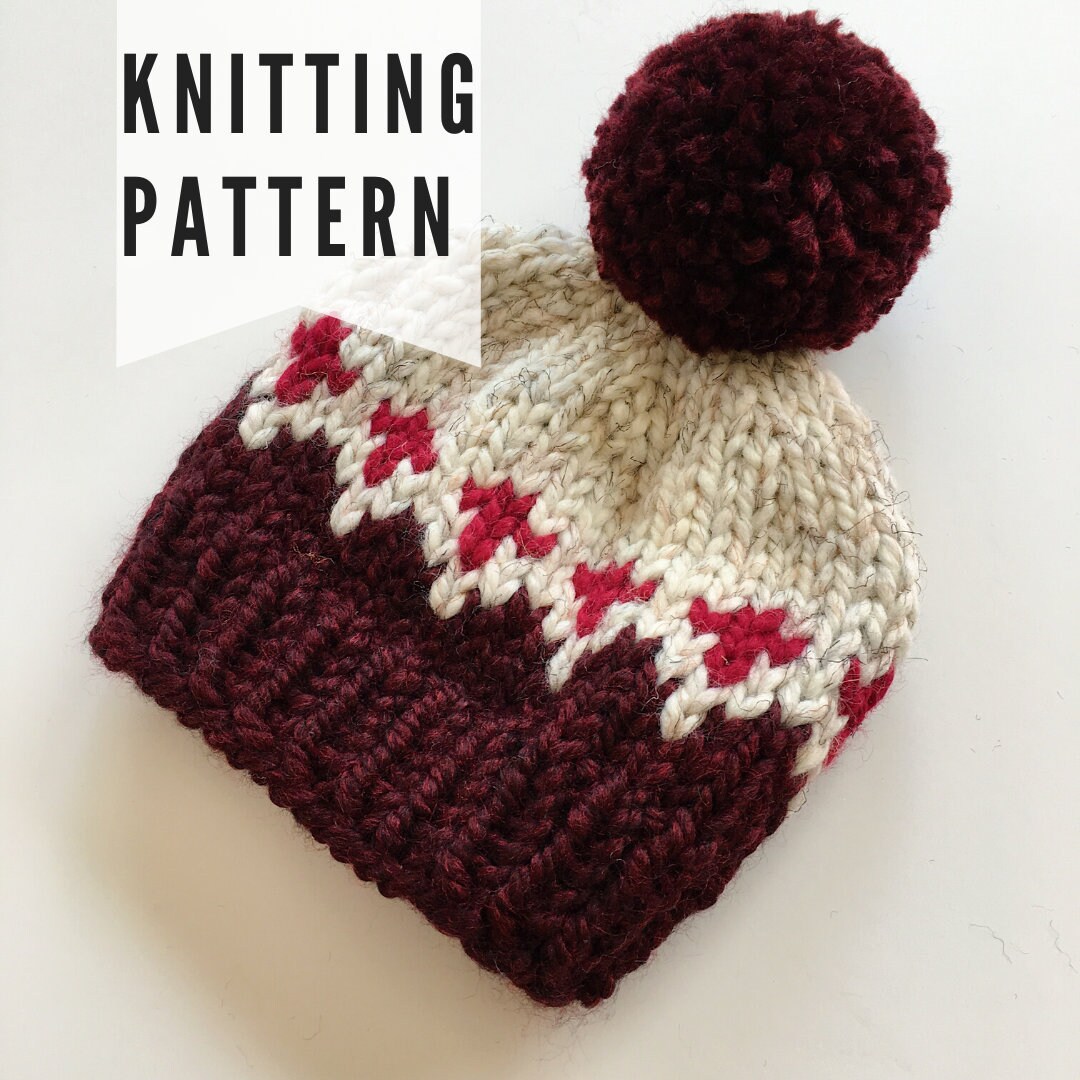 Mountain Star Hat Knitting Pattern - Etsy