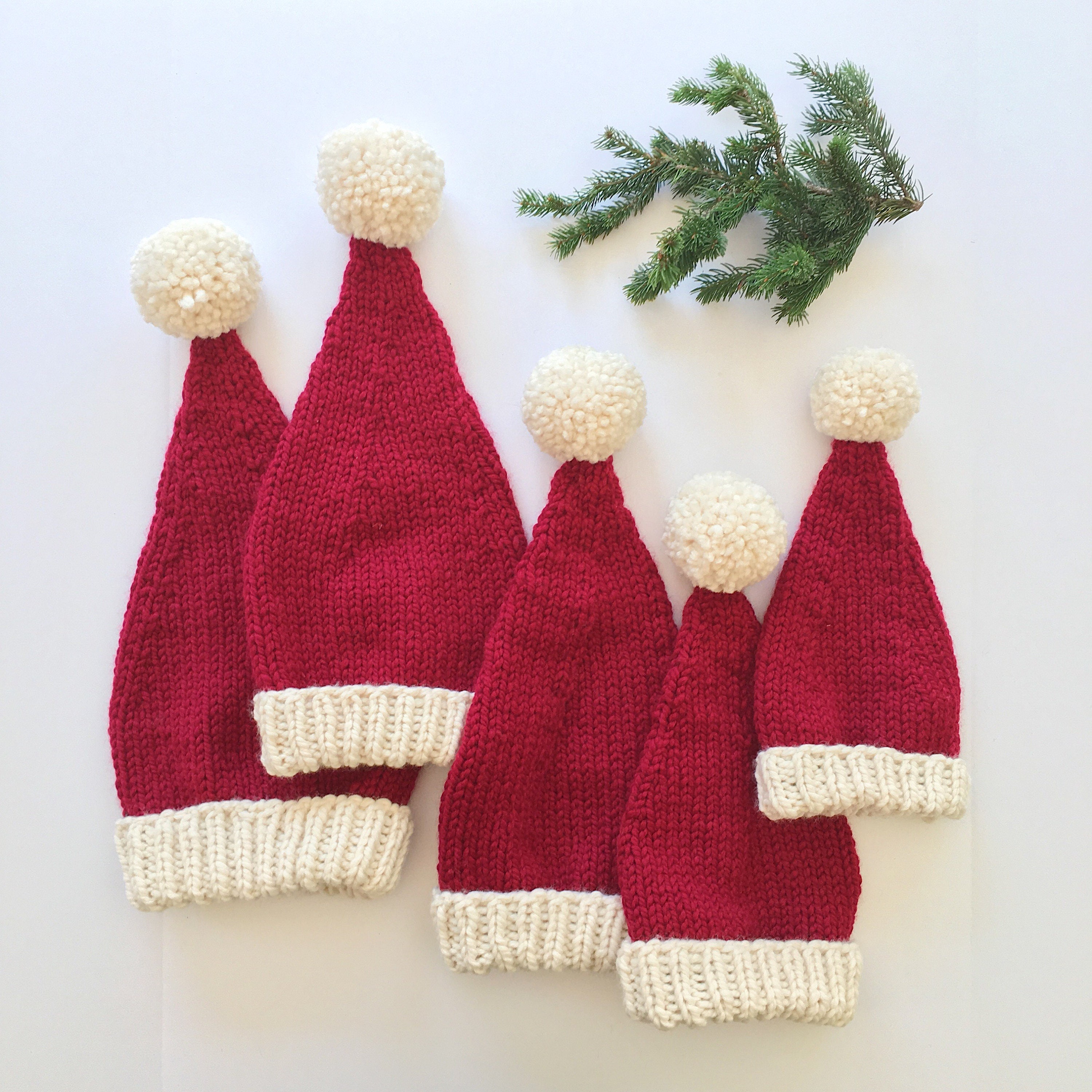 Cozy Knit Santa Hat Knitting Pattern | Etsy