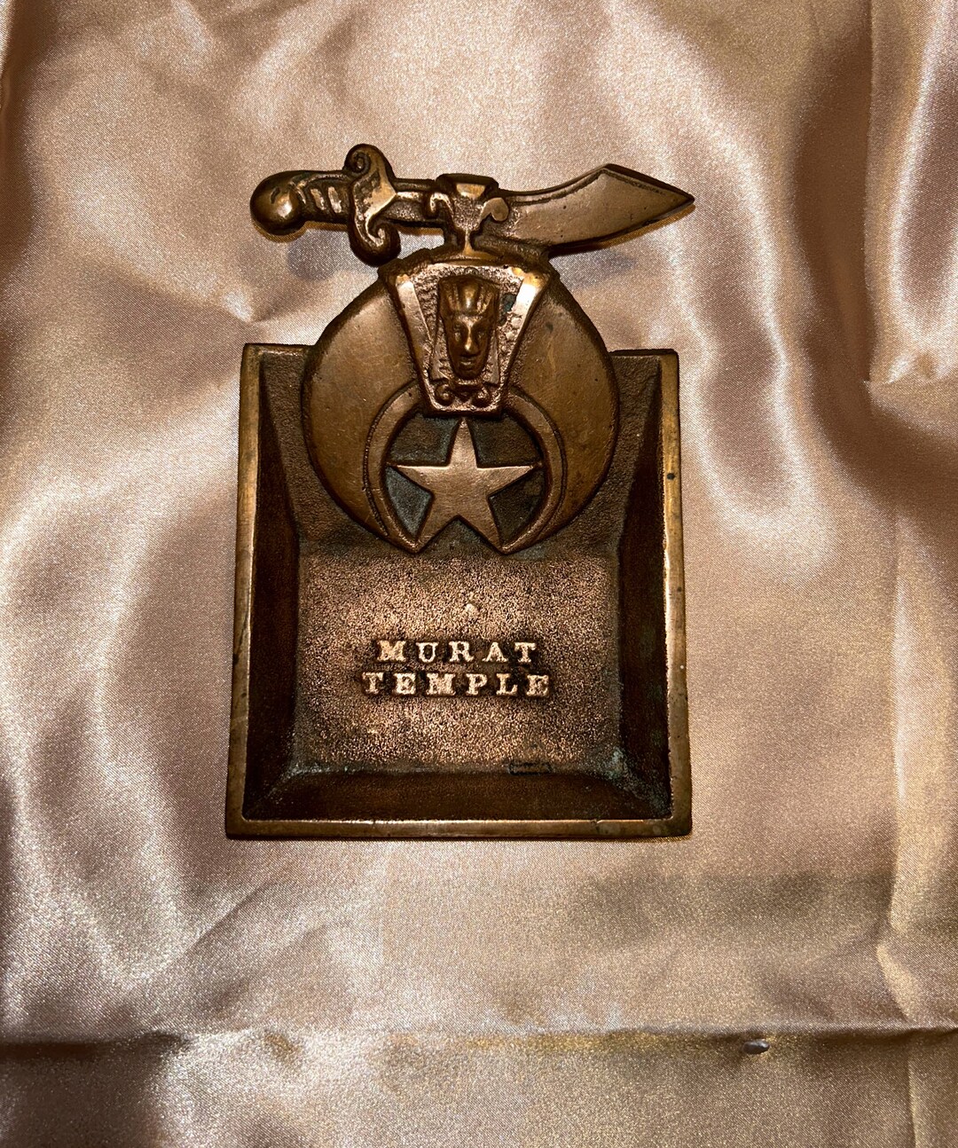 Masonic Murat Temple Bronze Ashtray - Etsy
