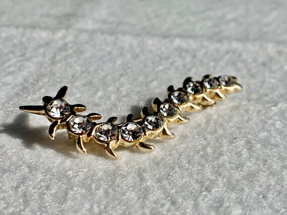 Mid-century Inch-worm Pin Free Shipping - Etsy