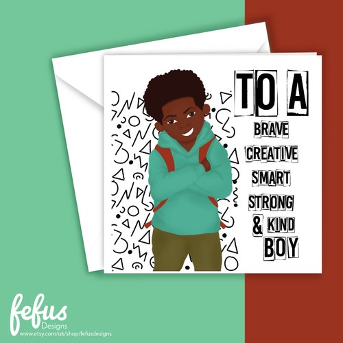 MULTICULTURAL BOYS BIRTHDAY Card Greetings Biracial Kids - Etsy UK