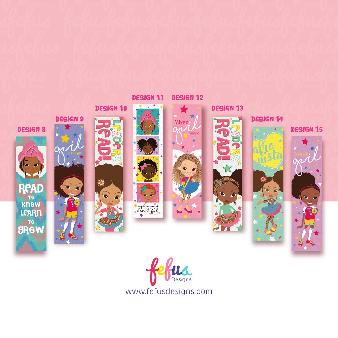 LITTLE LEADERS BOOKMARKS Bookworm Bookmarks for Kids Girls Readers ...