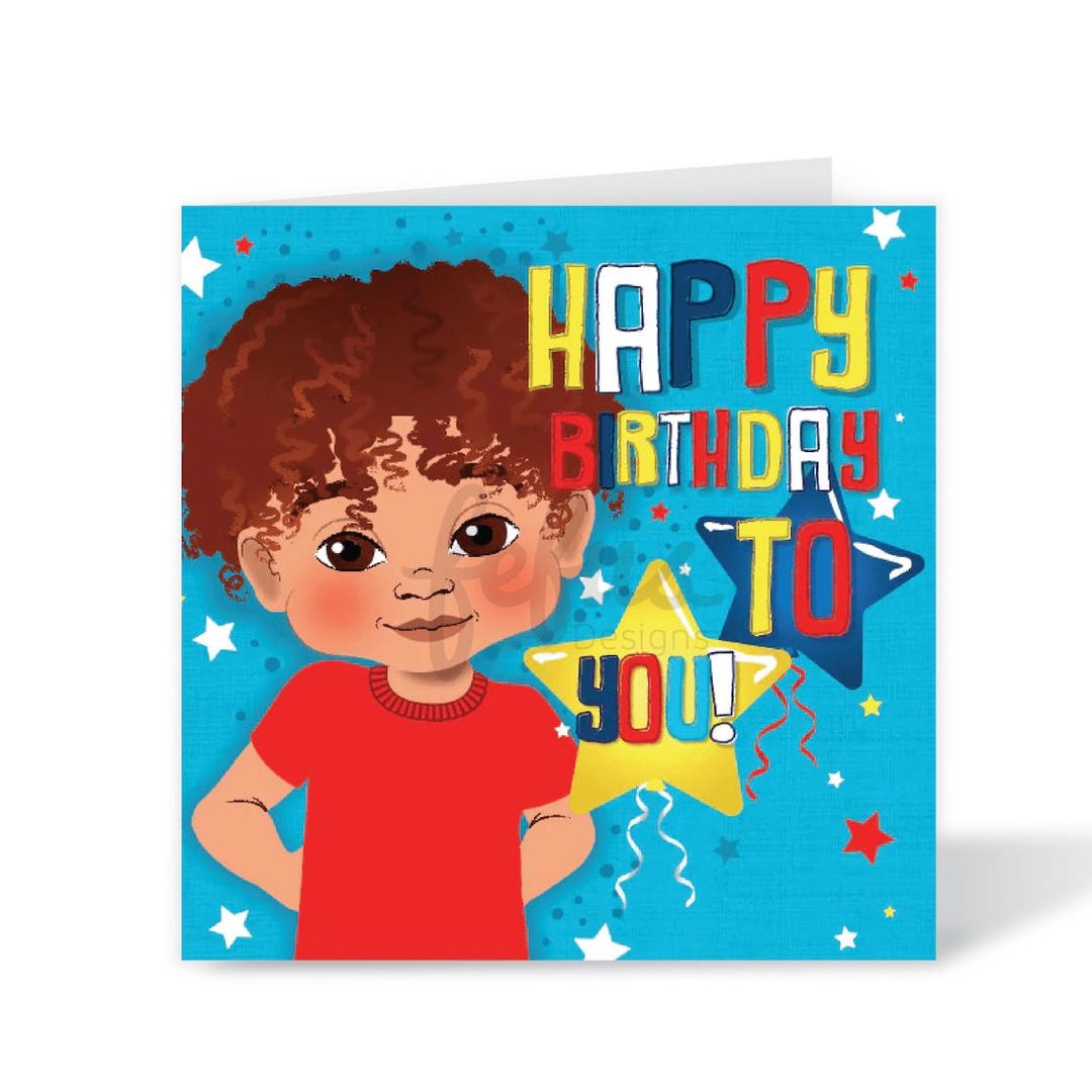 Ginger Superhero Boy Birthday Card | Mixed Race Superhero | Celebrate ...