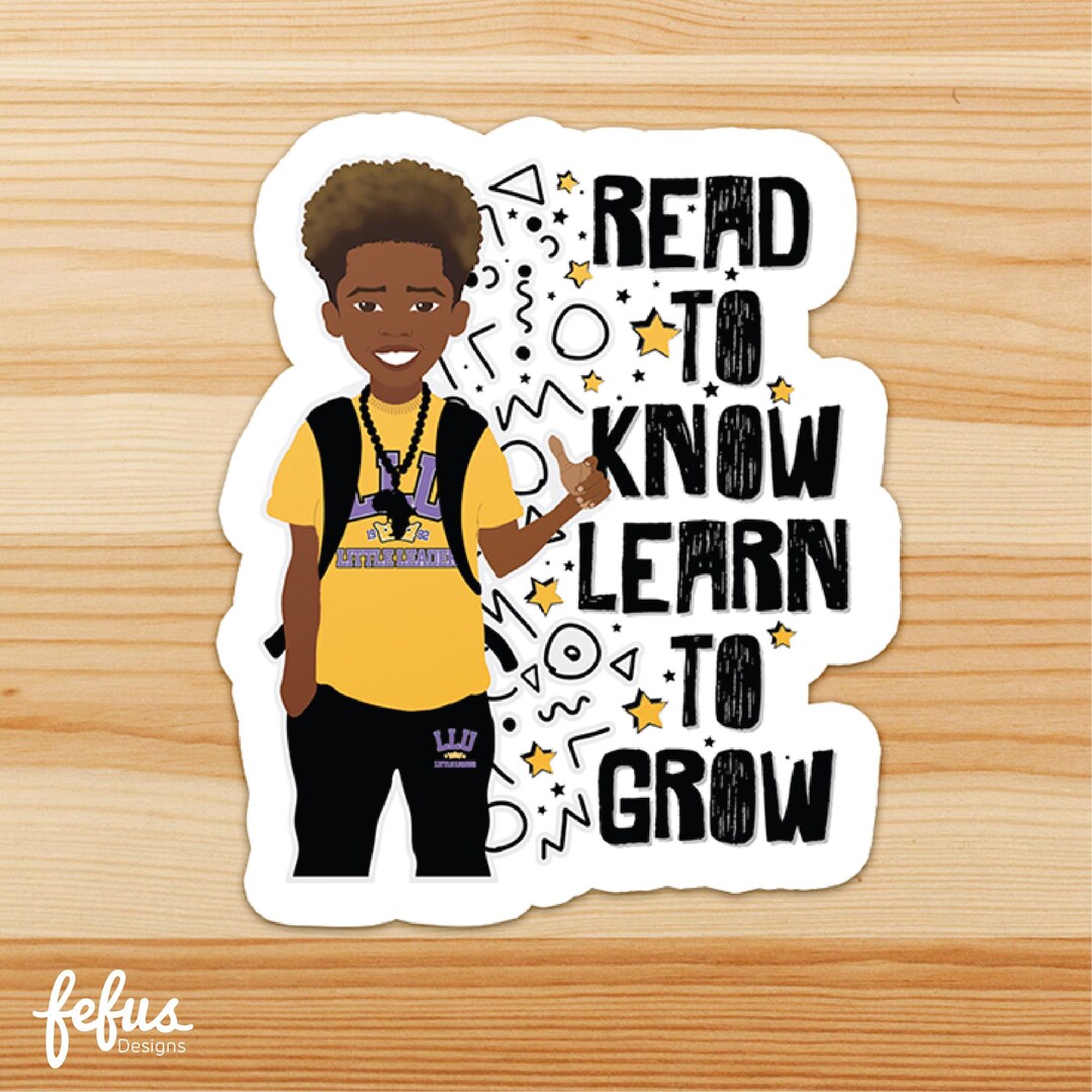 Read to Know Boys Individual Die Cut Sticker | Black Boy Joy Sticker ...