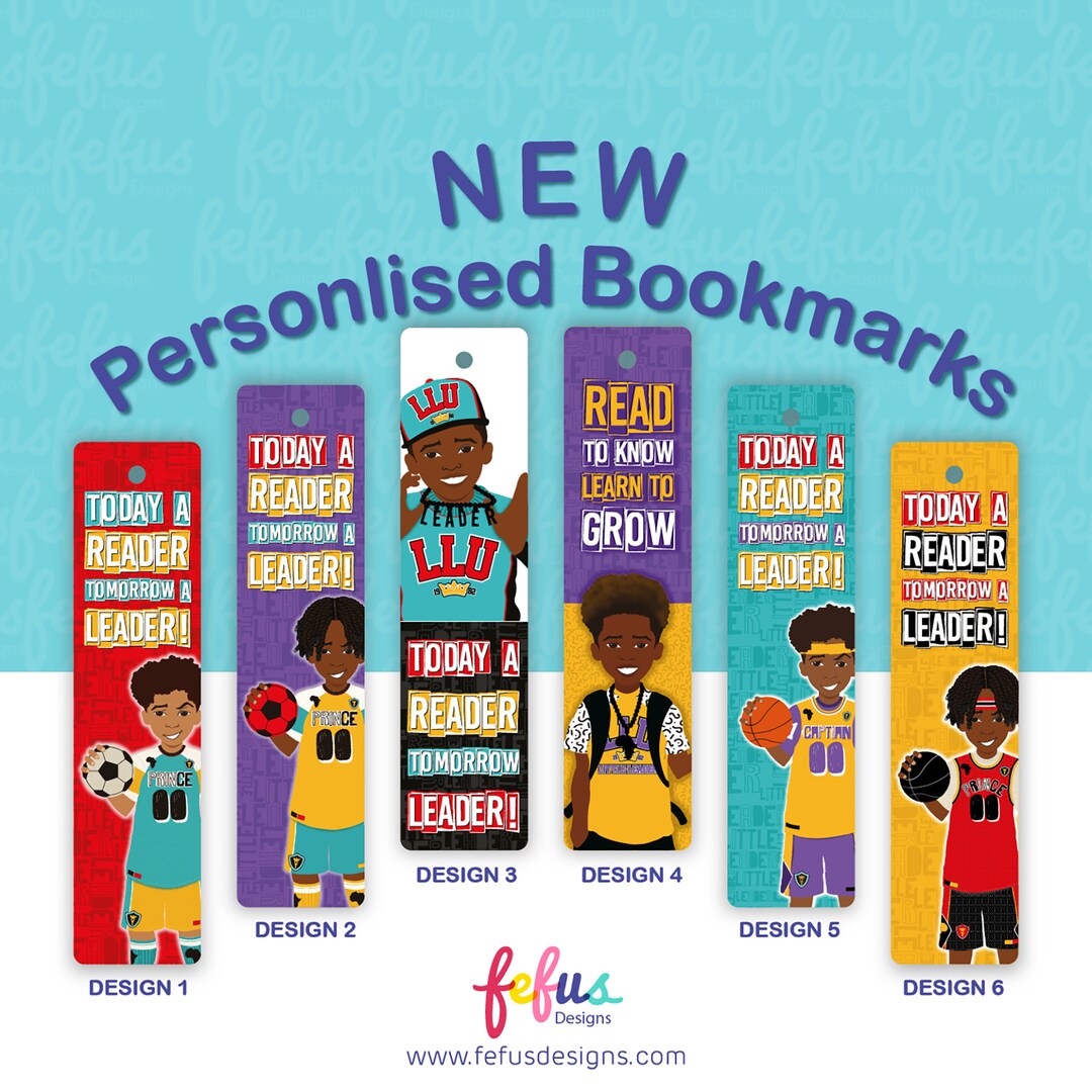 Personalised Boys Metal Bookmarks Diverse Bookmark Personalized Reader ...
