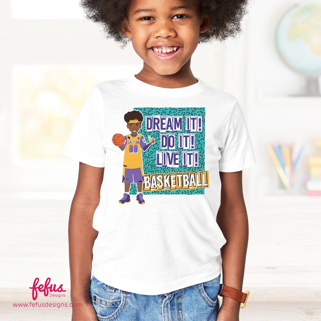 Basketball Empowering Black Boys: Little Leader & Basketballer T-shirt ...