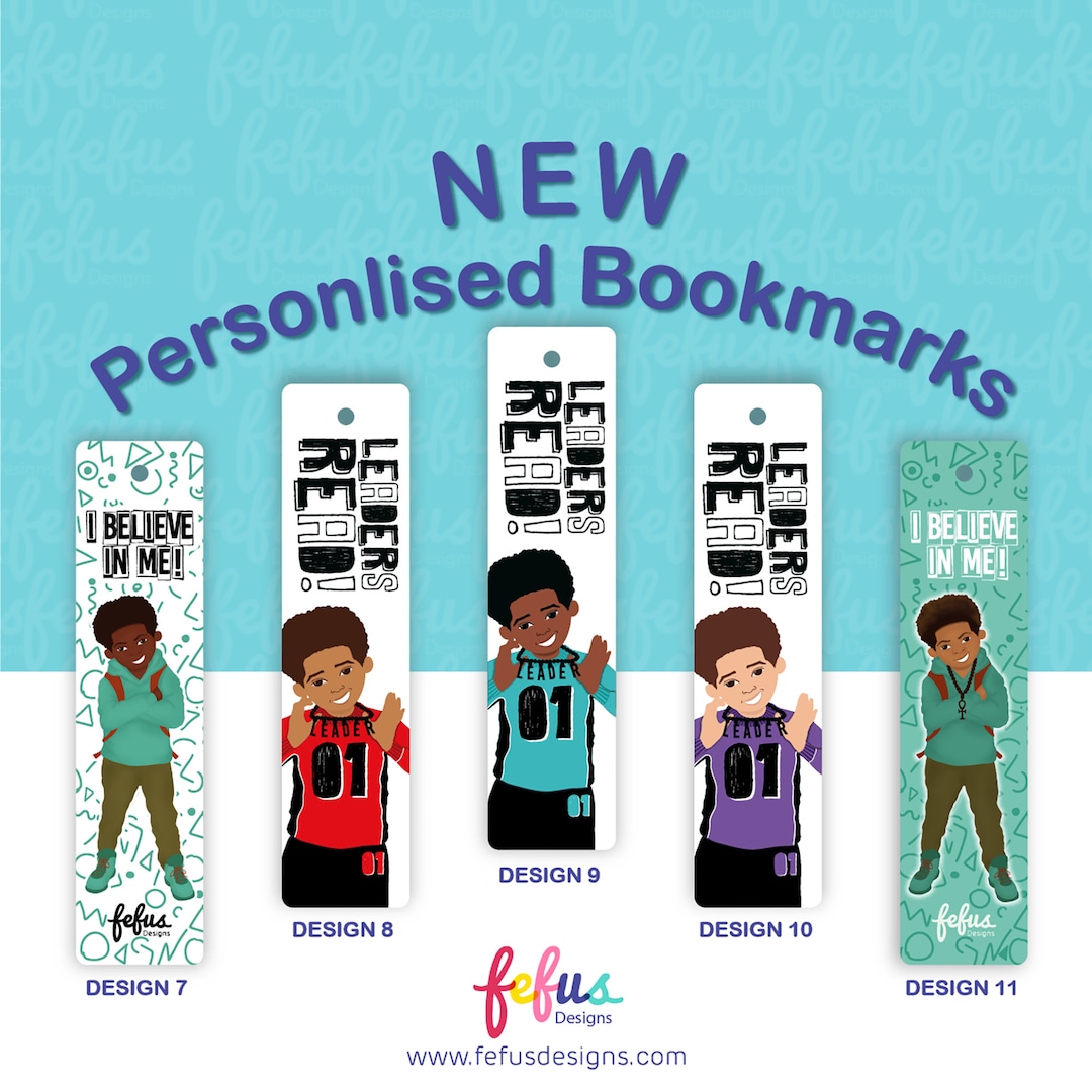 Personalised Boys Bookmarks Affirmation Metal Bookmark Personalized ...