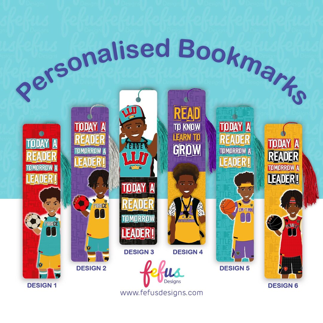 Personalised Boys Metal Bookmarks | Diverse Bookmark | Personalized ...