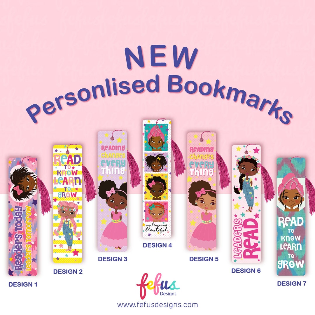 Personalised Girls Bookmark Bookmarks for Girls Bookish - Etsy
