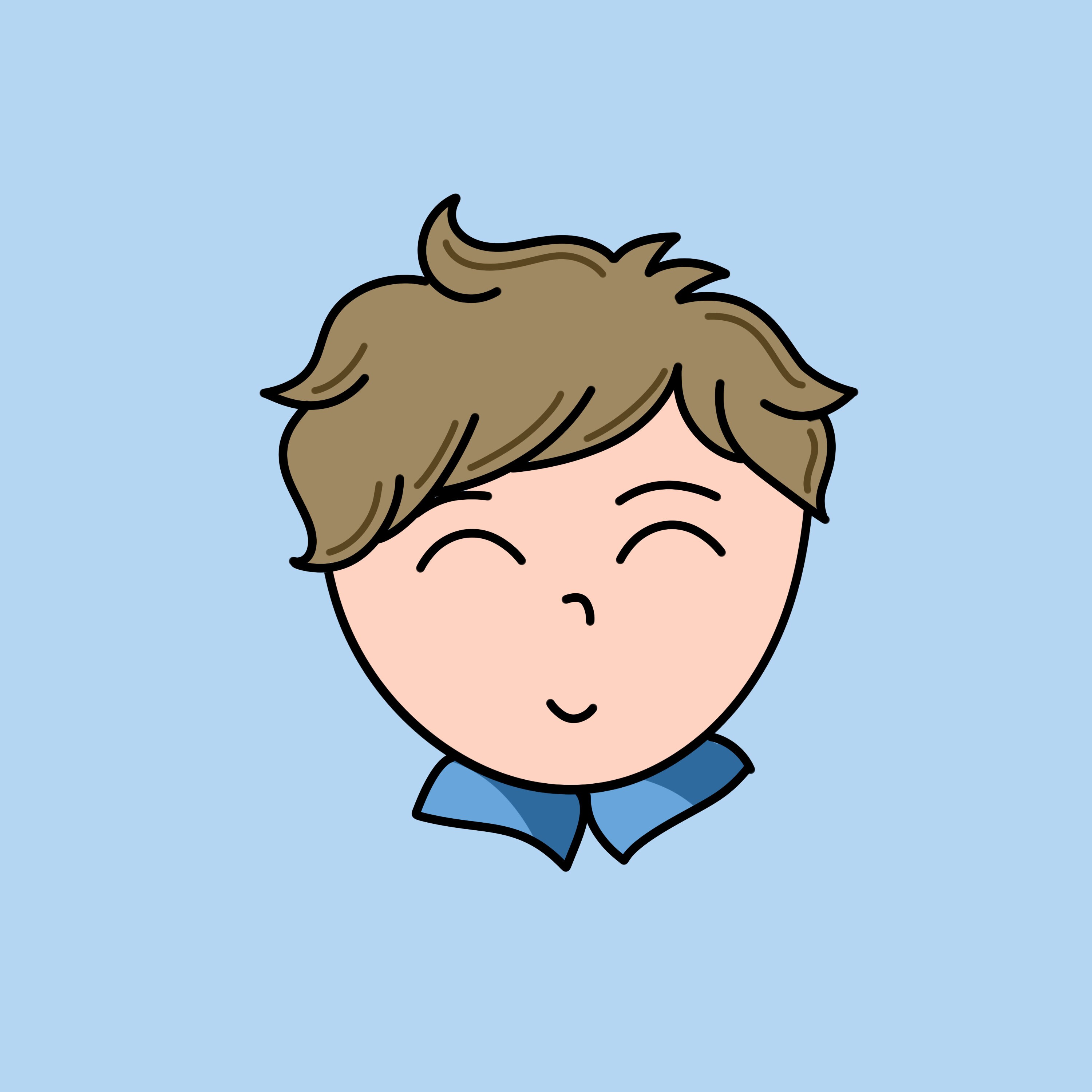 Simple and Cute Custom Digital Avatar, Customizable, Digital Portrait ...