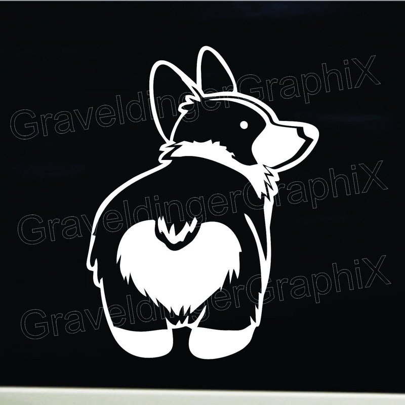 Corgi Butt Sticker - Etsy