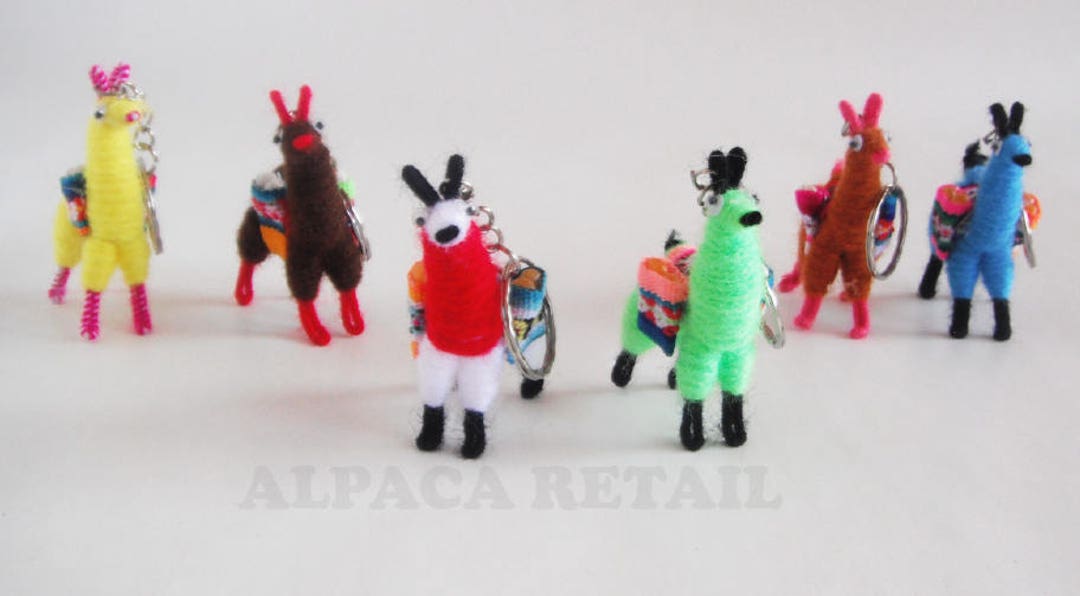 Set of 20 - 25 Tiny Llama Keychain, Decoration, Gift Bag Accessories ...