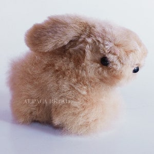 8 IN Rabbit Peruvian Gift Handmade Alpacafur Stuffed Animal Plush ...