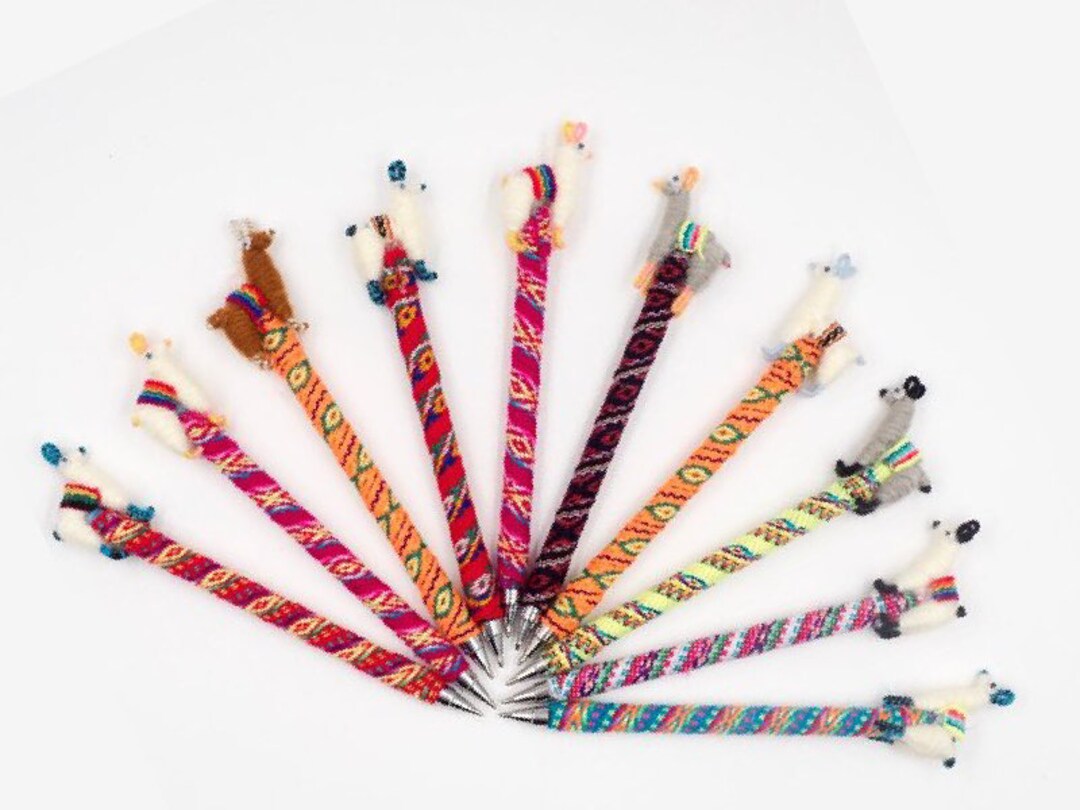 10 PACK 20 - 40 PACK Wholesale Alpaca / Llama Pen Made in Peru by Hand ...