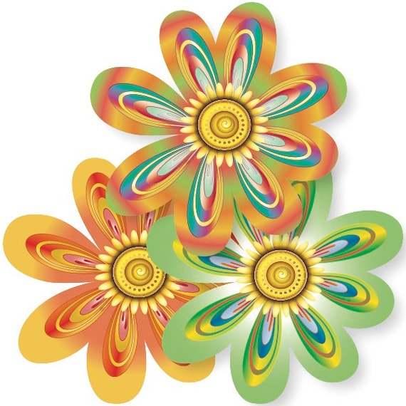 Flower Power Car Magnets | Etsy