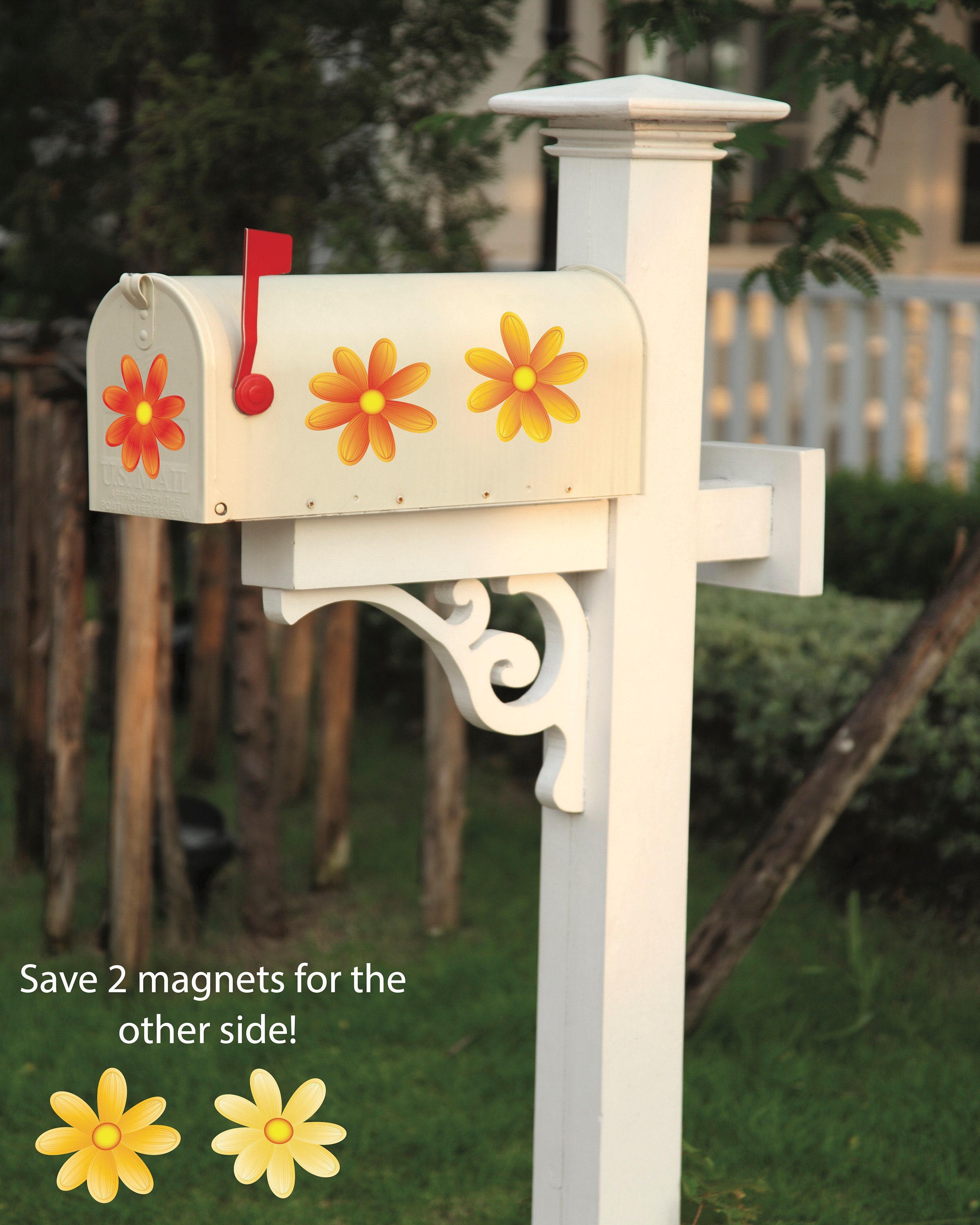 Flower Power in Yellow & Orange Set of 5 - Etsy