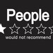 People: Would Not Recommend Vinyl Decal Funny Sticker Car Window Mirror ...