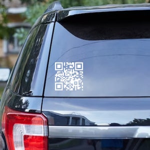 Go Fuck Yourself QR Code Vinyl Decal Funny Sticker Car Window - Etsy
