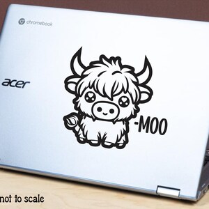 Moo Cute Baby Cow Vinyl Decal - Etsy