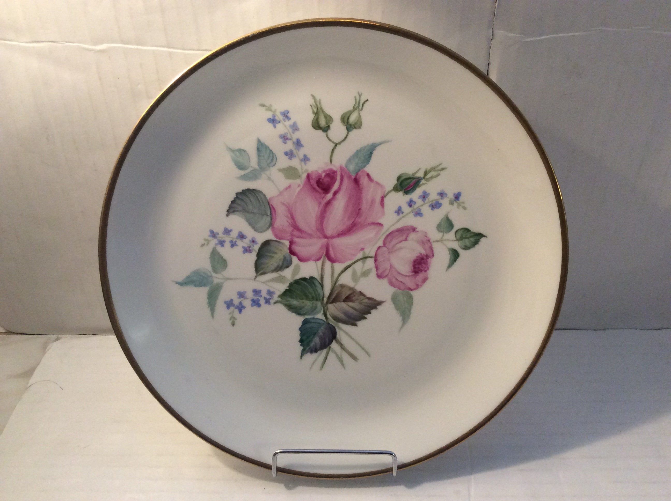 HAND PAINTED Rare Vintage Handgemalt Porcelain Plate with Signature ...