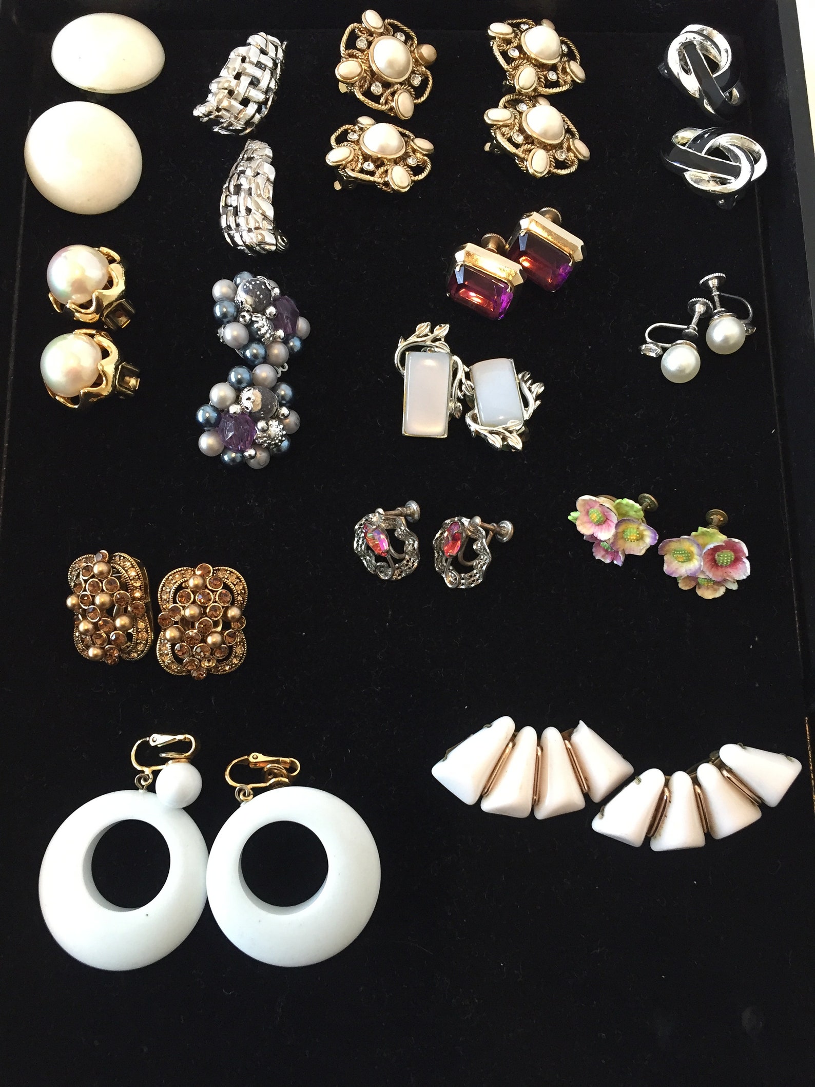 15 PAIR VINTAGE SIGNED Designer Clip and Screw on Earrings - Etsy