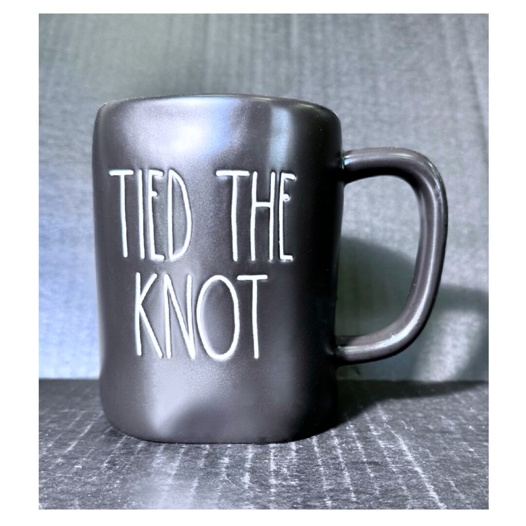 Rae Dunn tied THE Knot Wedding Coffee Mug in Black - Etsy