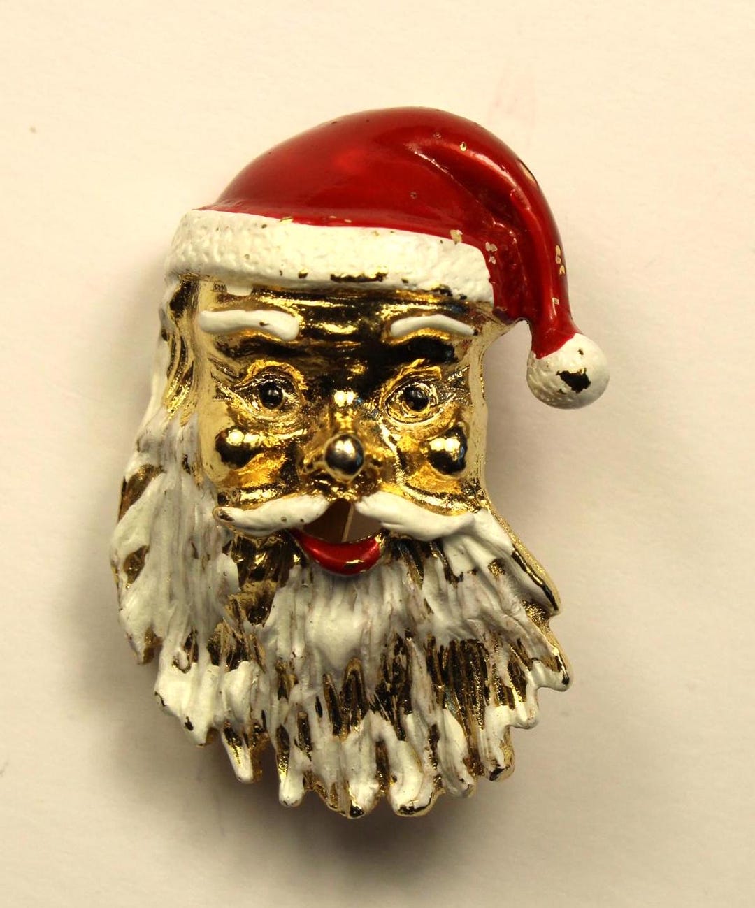 Vintage Gerrys Santa Face Brooch Vintage Santa Pin Vintage Christmas ...