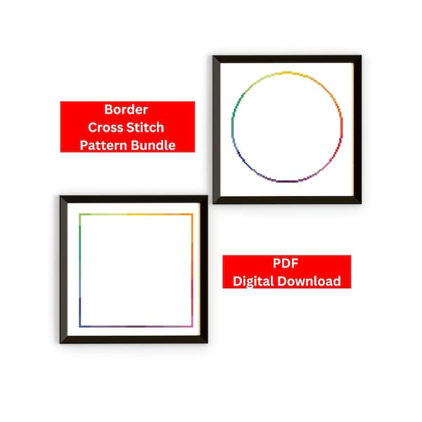 Rainbow Border - Etsy