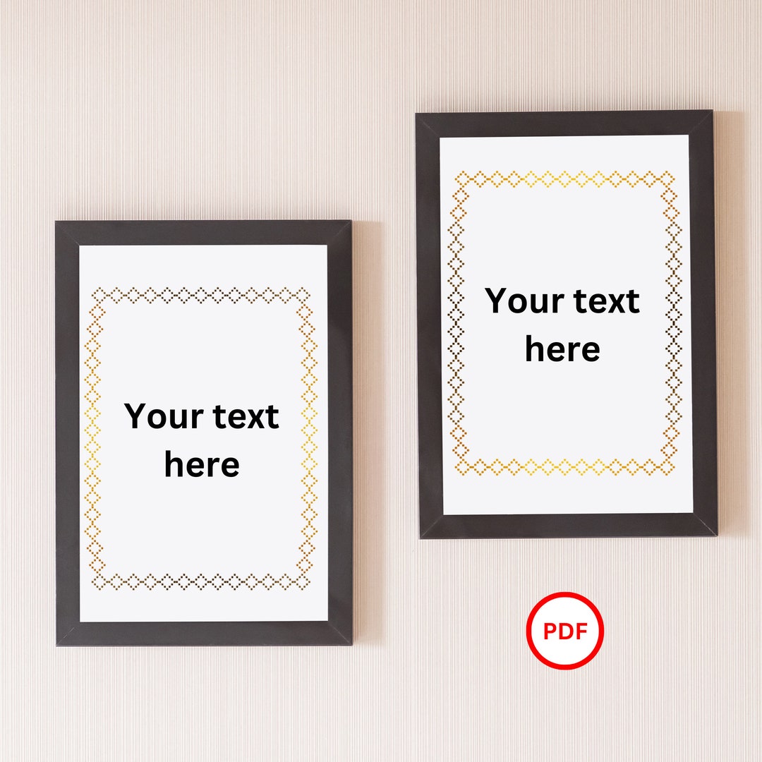 Gold Brown Diamond Cross Stitch Border Pattern, Gold to Brown Geometric ...