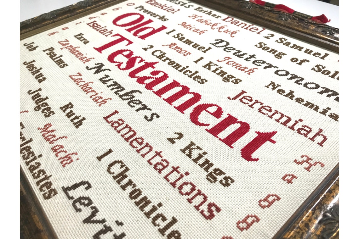 Christian Cross Stitch Pattern, Bible Cross Stitch Pattern, Old ...