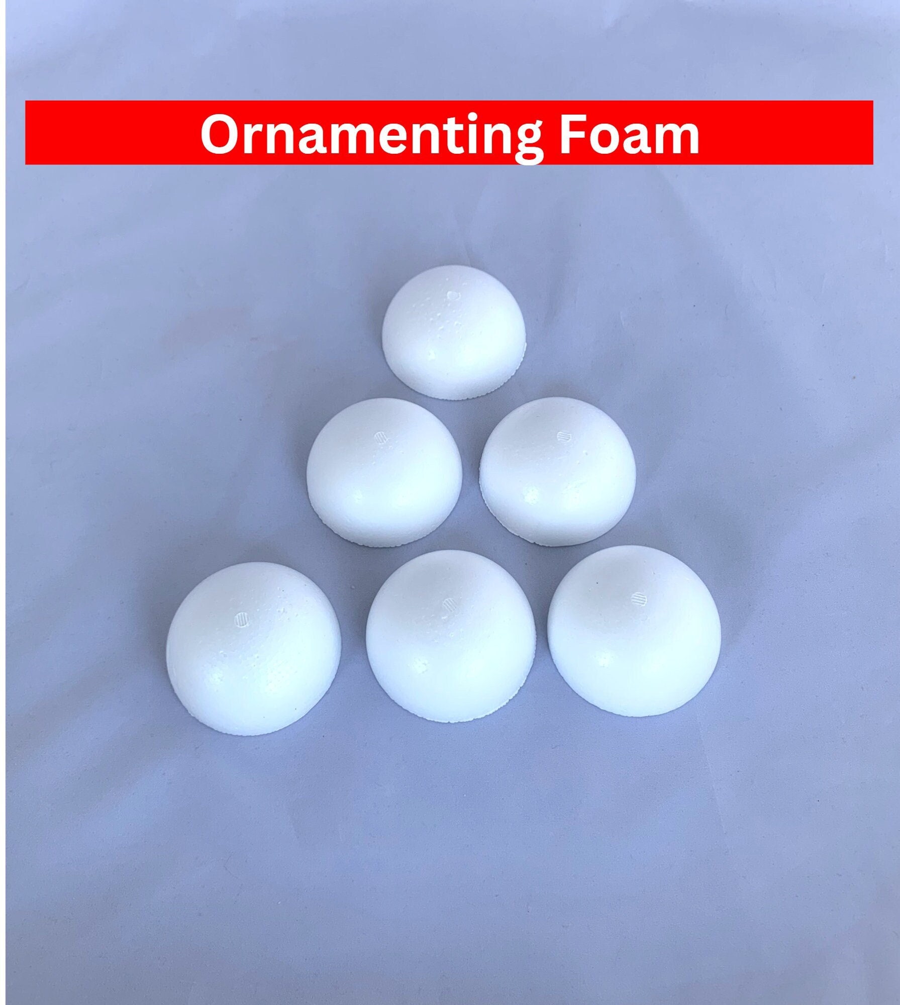 3.25'' Half Round Ball Foam, 3.25 Inches Half Sphere Ball Styrofoam ...