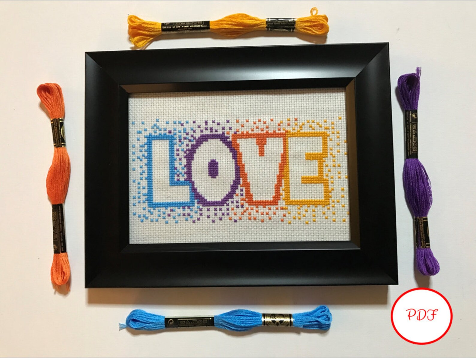 Love Cross Stitch Pattern Inspiration Cross Stitch Pattern | Etsy