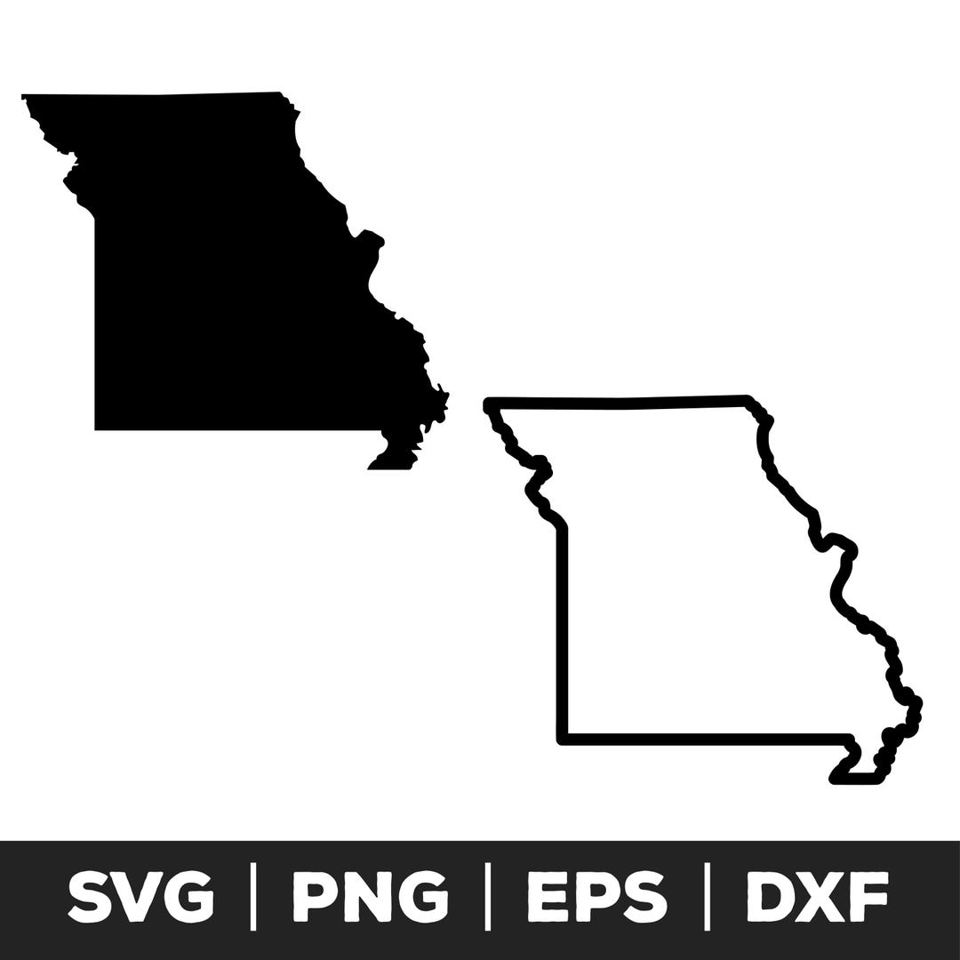 Missouri Svg File for Cricut and Silhouette, State Outline Svg ...