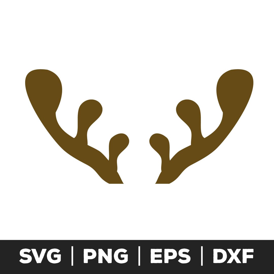 Deer Antlers Svg File for Cricut and Silhouette, Wildlife Svg, Hunting ...