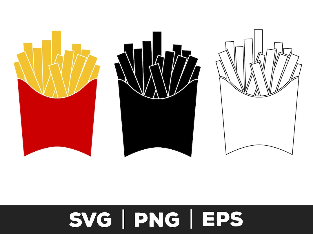 French Fries Svg, Png, Eps, Fries Svg, French Fry Svg, Food Svg, French ...
