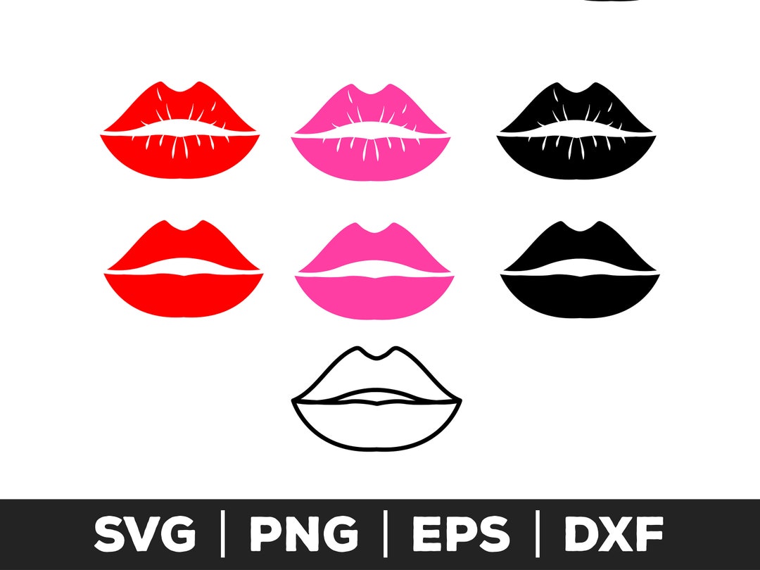 Lips SVG, Lips PNG, Lips EPS, Lips Clip Art, Lips Cut Files for Cricut ...