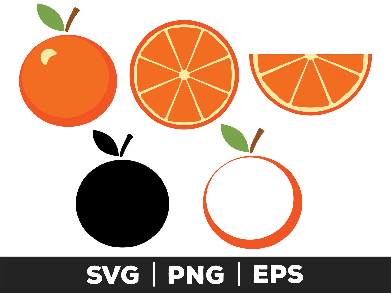 Orange Slice - SVG , Orange Png, Orange Svg, Orange Eps, Orange Clipart ...