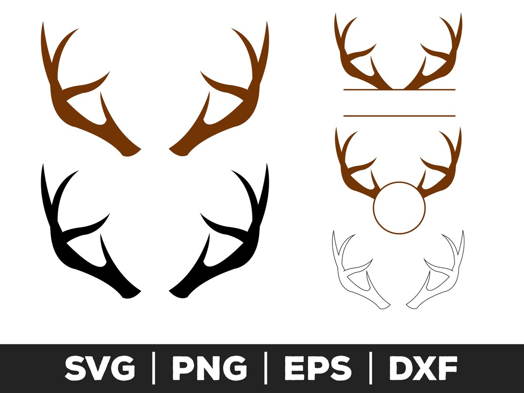 Antlers SVG | Deer Svg | Hunting Svg | Cricut Cut Files | Wedding Svg ...