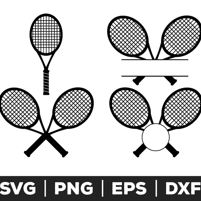 Tennis Racket Svg - Etsy
