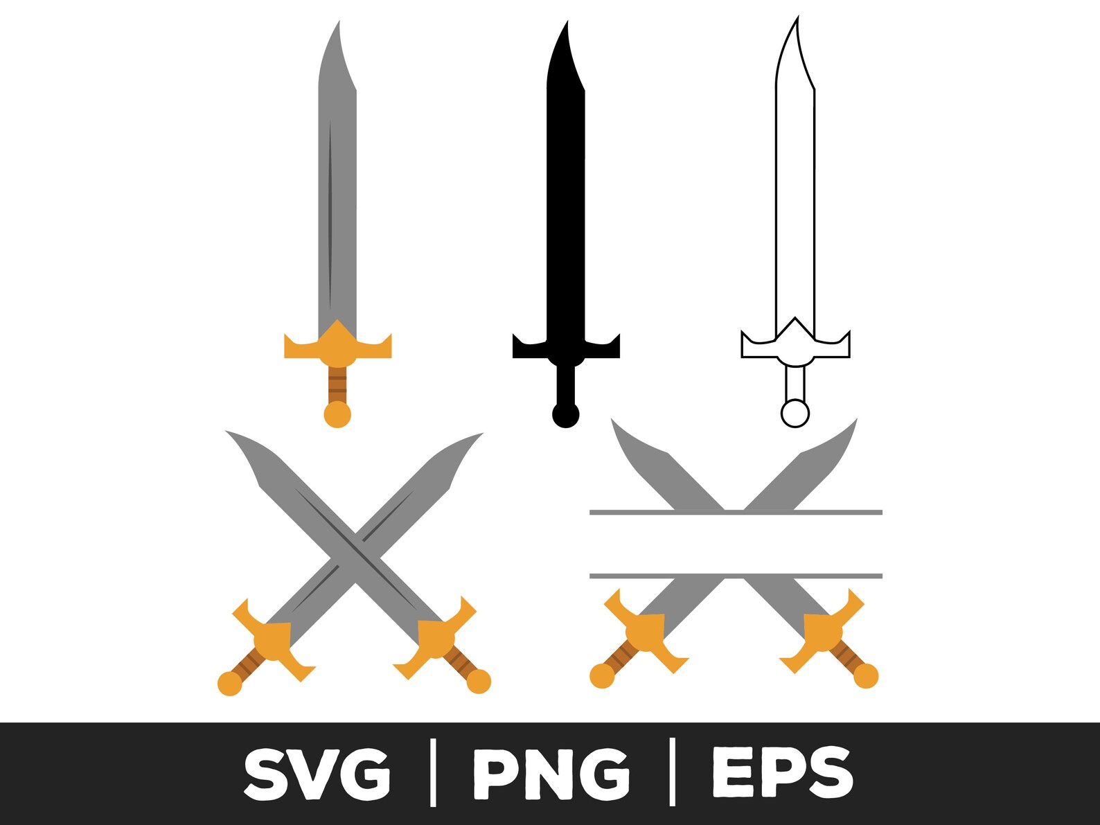 Sword Svg Png Eps Dagger Svg Blades Svg Dagger Warrior - Etsy