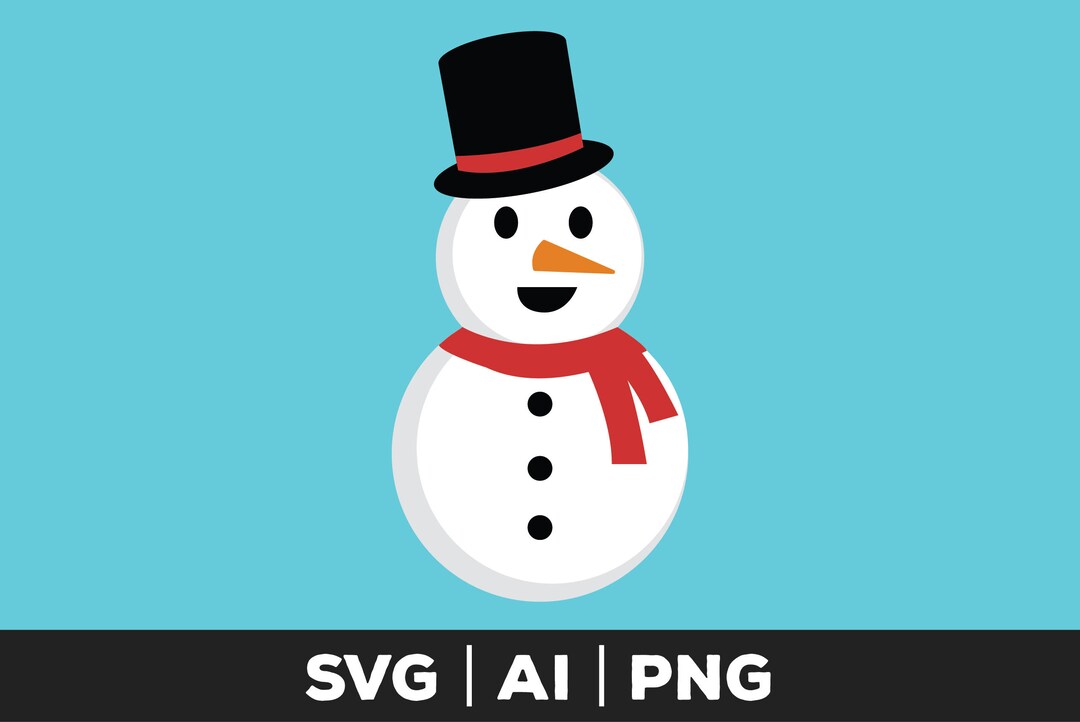 Snowman Svg - Snowman Cut File, Christmas Svg, Winter Svg, Snowman Svg ...