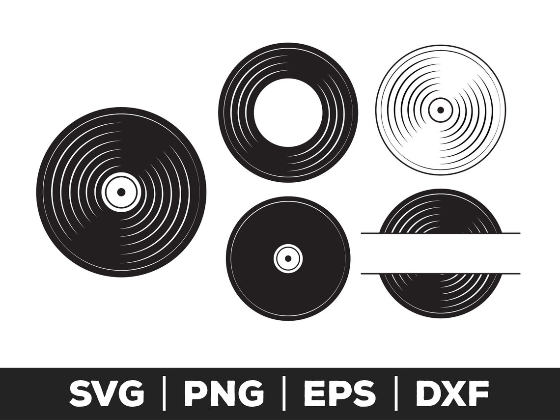 Vinyl Record Svg, Vinyl Record Png, Vinyl Record Eps, Vinyl Record for ...