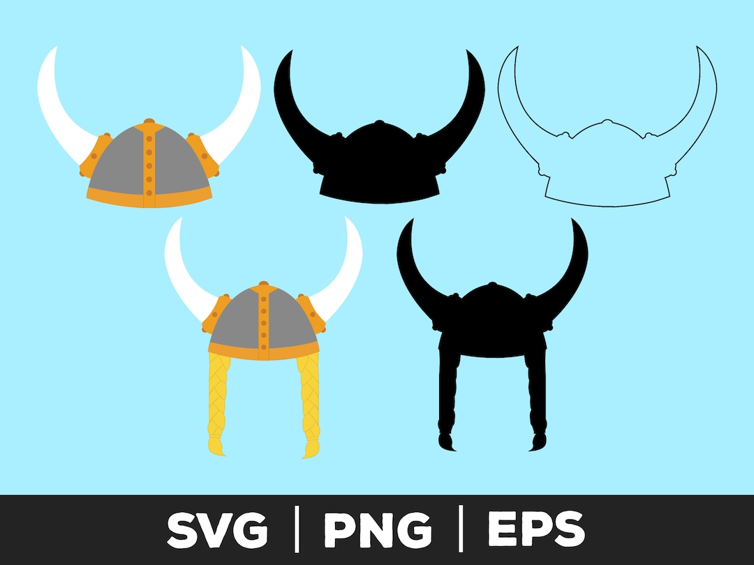Viking Helmet Svg, Png, Eps, Dxf - Historical Cut Files for Cricut and ...