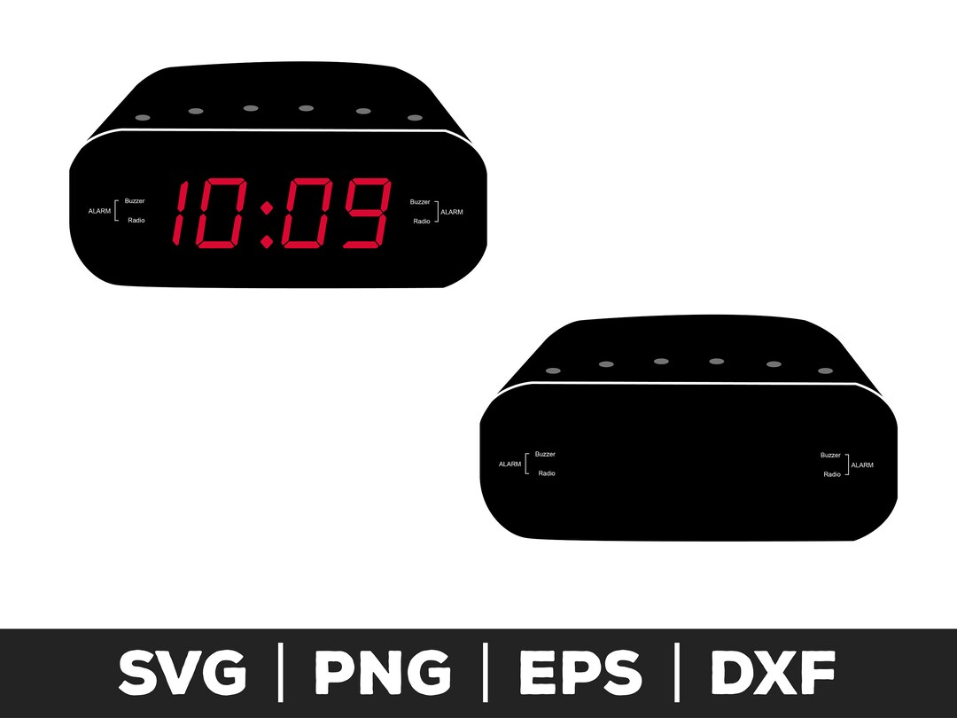 Digital Clock Svg File for Cricut and Silhouette, Time Svg, Clock ...