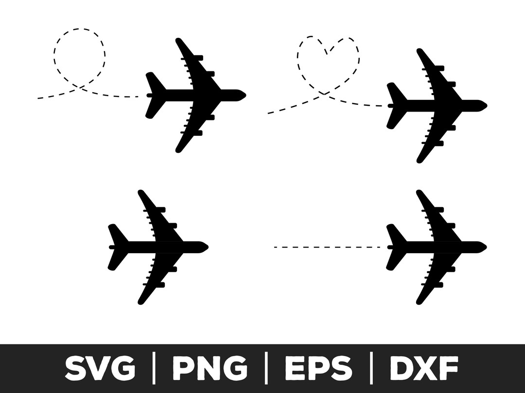 Airplane Svg Bundle, Airplane Png, Airplane Eps, Airplane Cut Files for ...